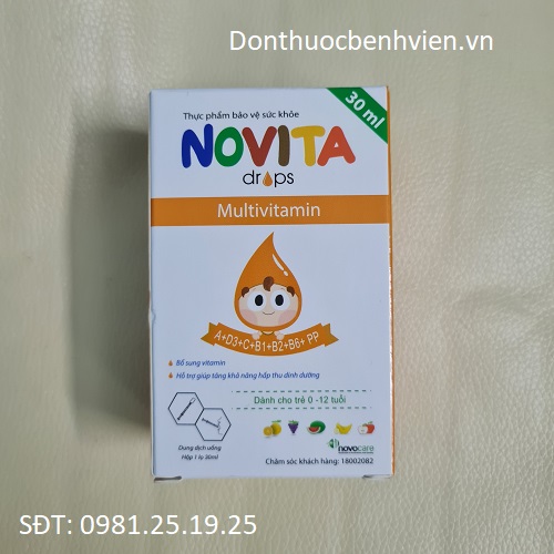 Dung dịch uống NOVITA Drops 30ml | Donthuocbenhvien.vn