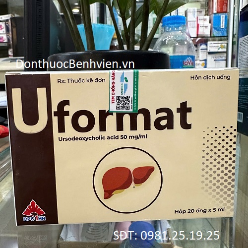 Hỗn dịch uống Thuốc Uformat 5ml - Hộp 20 ống | Donthuocbenhvien.vn