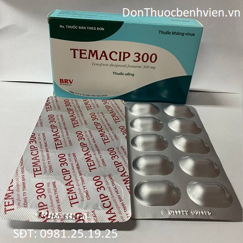 Viên Nén bao phim Thuốc Temacip 300mg - Hộp 30 Viên | Donthuocbenhvien.vn