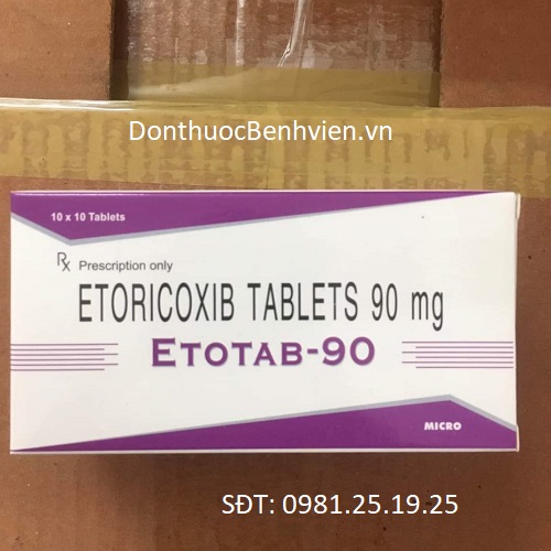 Viên uống Thuốc Etotab 90mg - Hộp 100 Viên | Donthuocbenhvien.vn