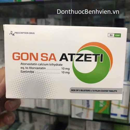 Viên uống Thuốc Gonsa Atzeti - Hộp 30 Viên | Donthuocbenhvien.vn