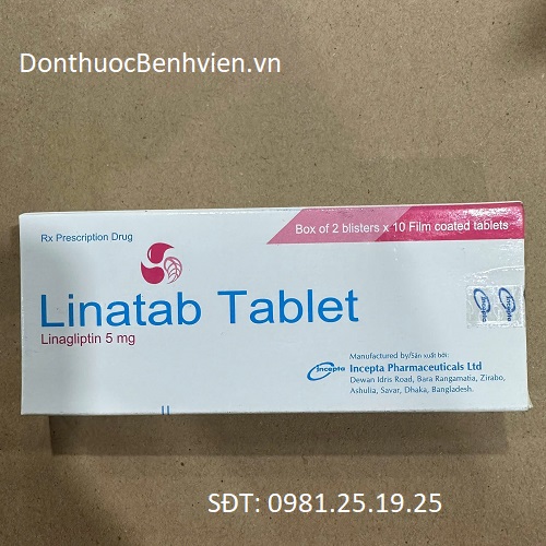 Viên uống Thuốc Linatab 5mg - Hộp 20 Viên | Donthuocbenhvien.vn